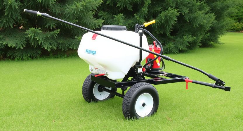 25 Gallon Pull Behind Sprayer With Boom - FarmTilling